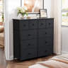 Ebern Designs Ojaswi 10 Dressers, Wooden Dresser, Chest of Drawers with Fabric & Reviews | Wayfair